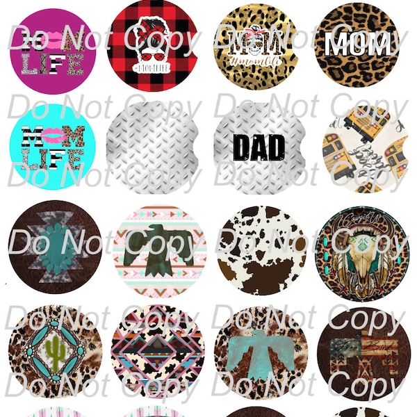 Sublimation Car Coaster Transfers - Etsy