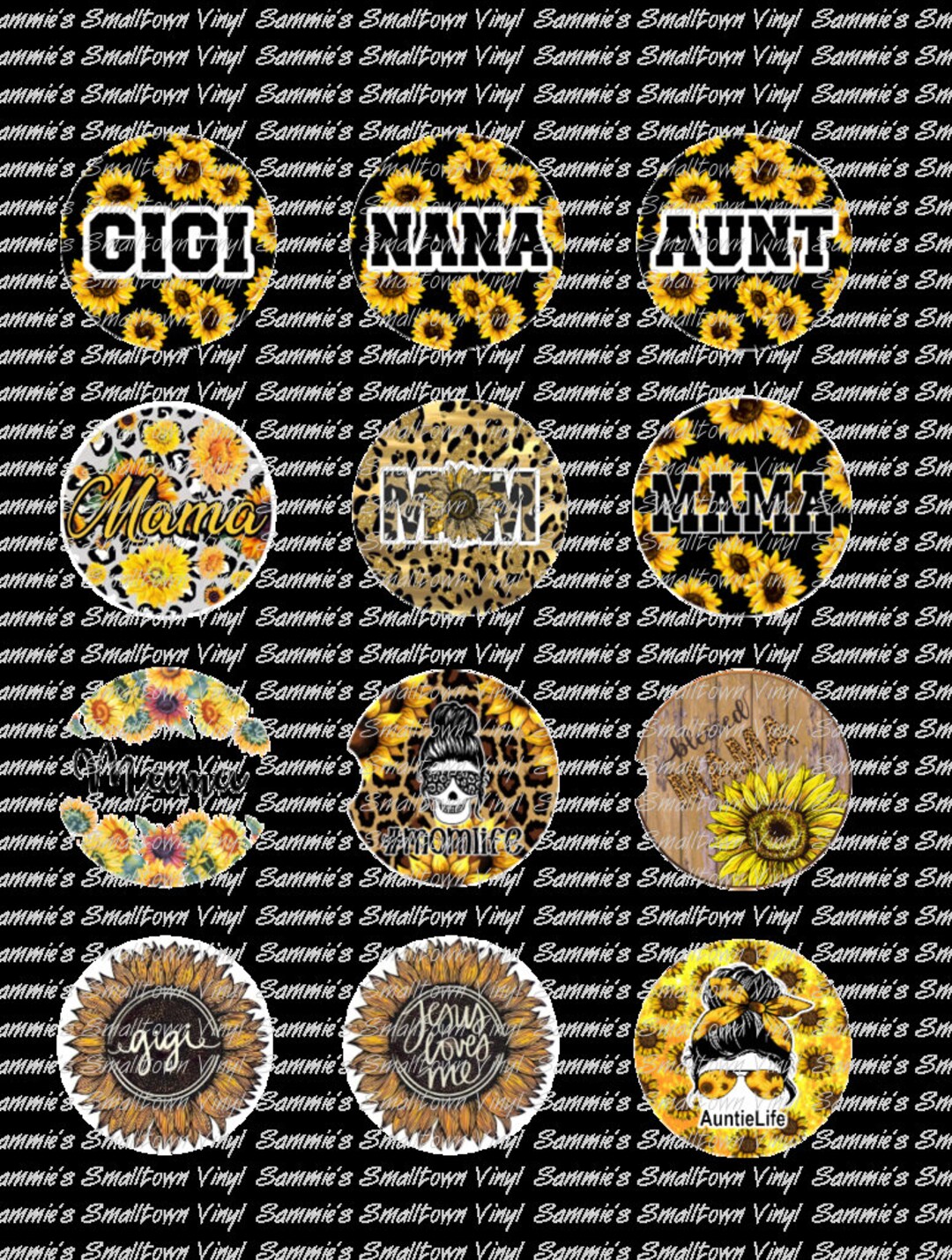 Ready to Press Sublimation Car Coaster Prints Set of 48 Designs - Etsy