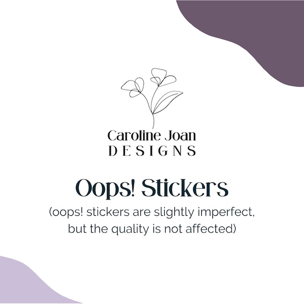Oops Stickers - Etsy