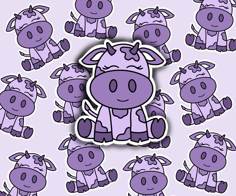 Fruit Collection Cow Stickers WEATHERPROOF Laptop Sticker - Etsy Denmark