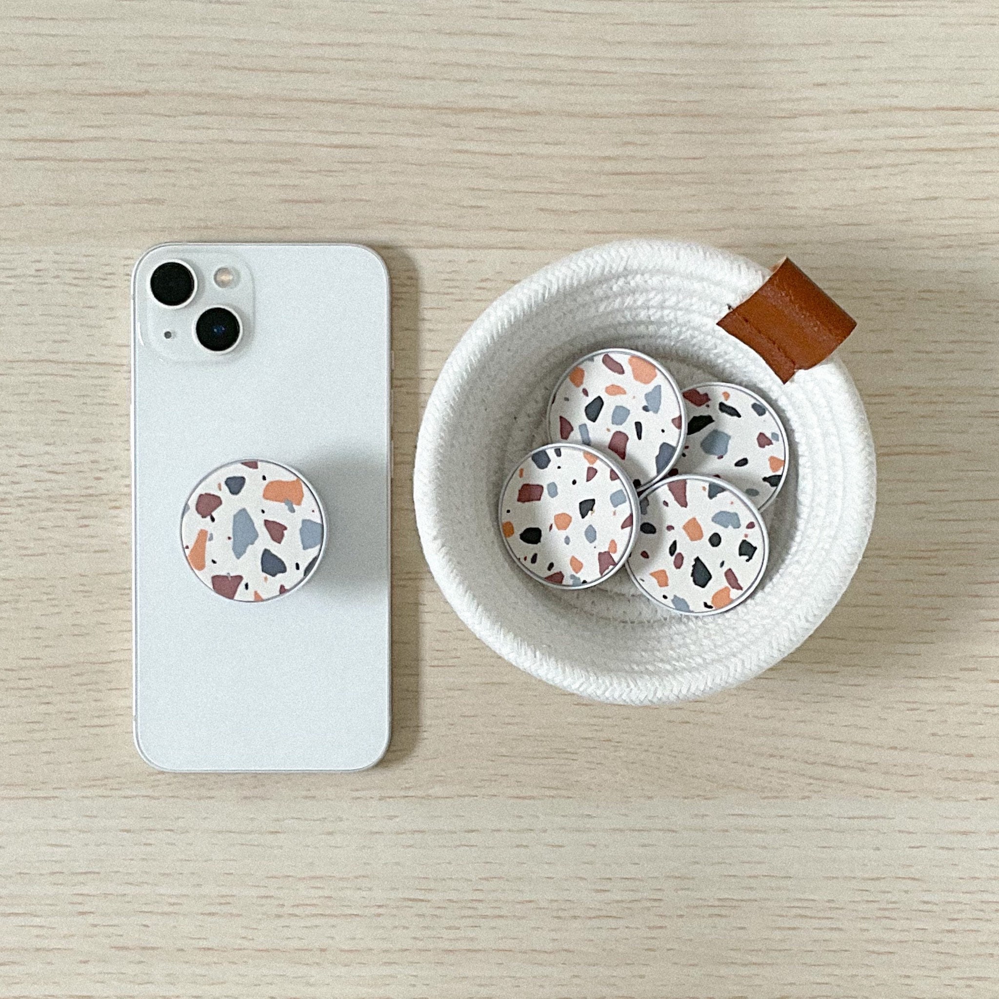 Terrazzo Polymer Clay Phone Grips - Etsy
