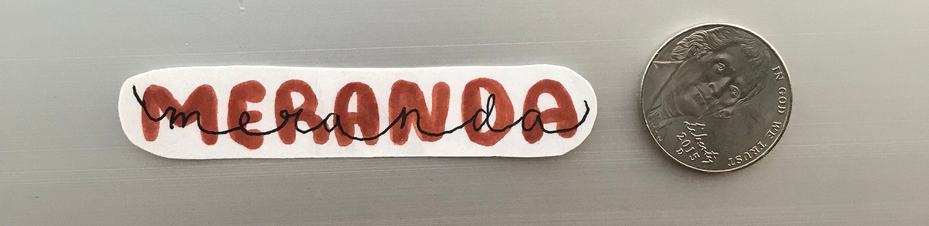 Custom Made Mini Name Sticker / Hand Drawn Cursive Writing | Etsy