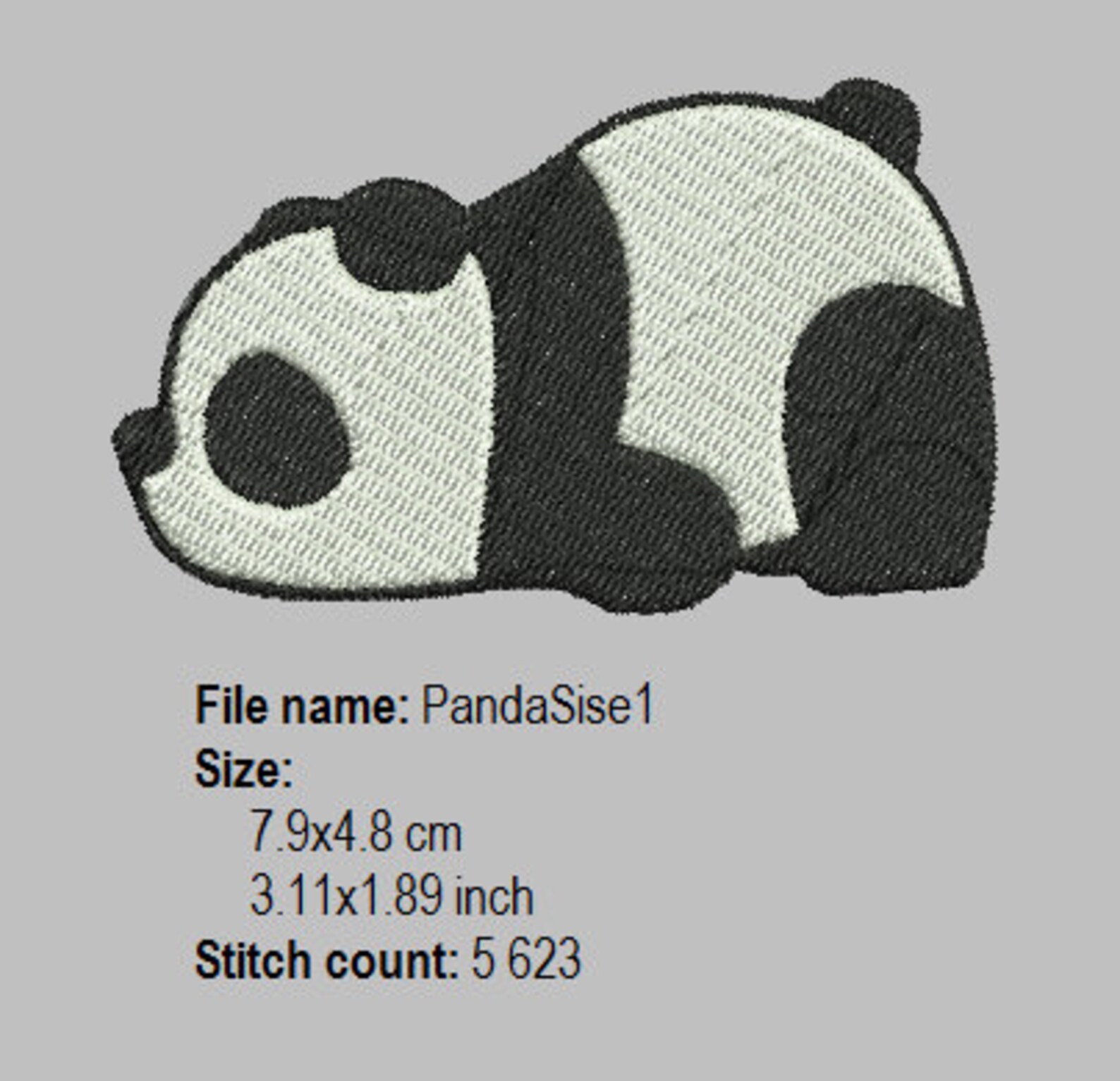 Machine Embroidery Designs Panda Happy Panda INSTANT DOWNLOAD | Etsy