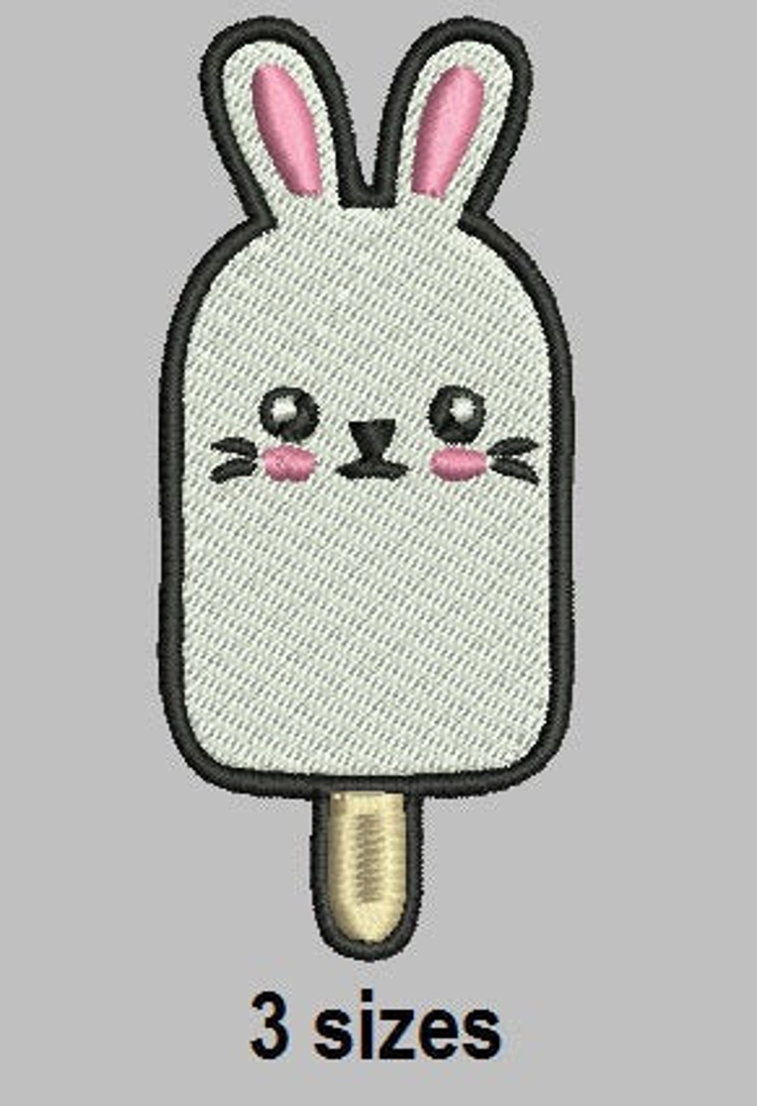 Machine Embroidery Designs Rabbit Cute Animal Ice Cream Rabbit File ...