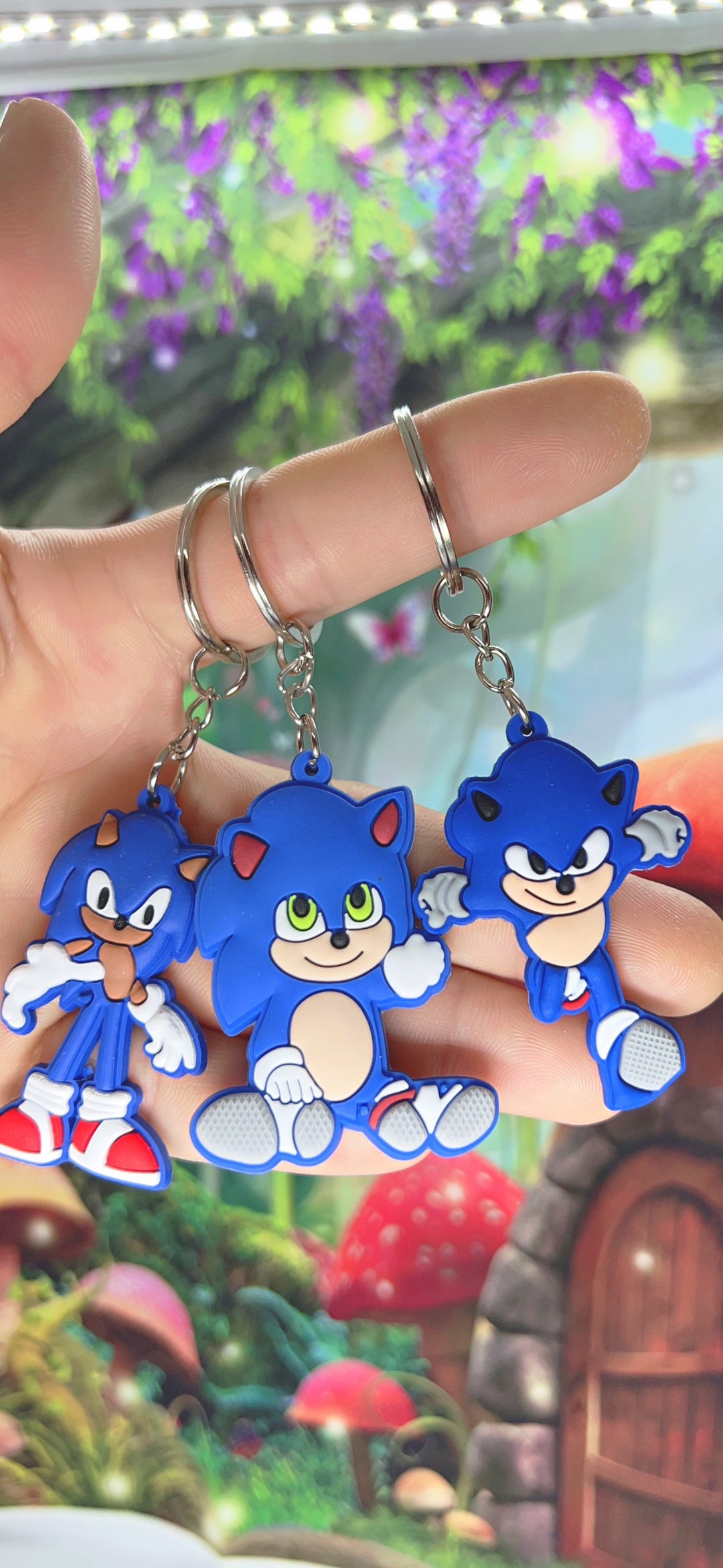 Sonic the Hedgehog Keychain Keyring Game Accessories Collection - Etsy