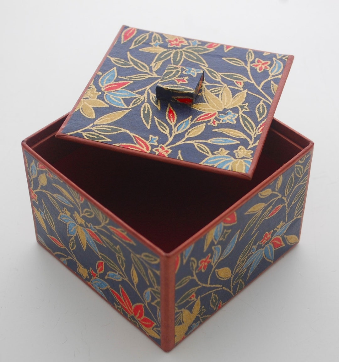 Vintage Japanese Handmade Jewelry Box Washi Paper - Etsy