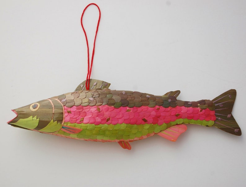 Vintage Red Salmon/rainbow Trout Ornaments TWO FISH | Etsy