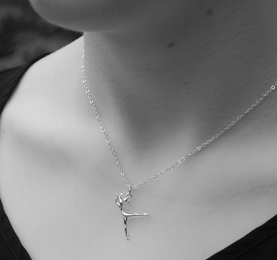 Dancer Necklace - Silver - Etsy