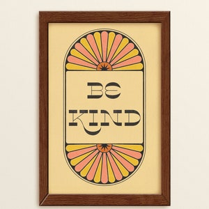 Be Kind ⋆ Art Print ⋆ Vintage Inspired Art ⋆ Boho Art Print ⋆ ...
