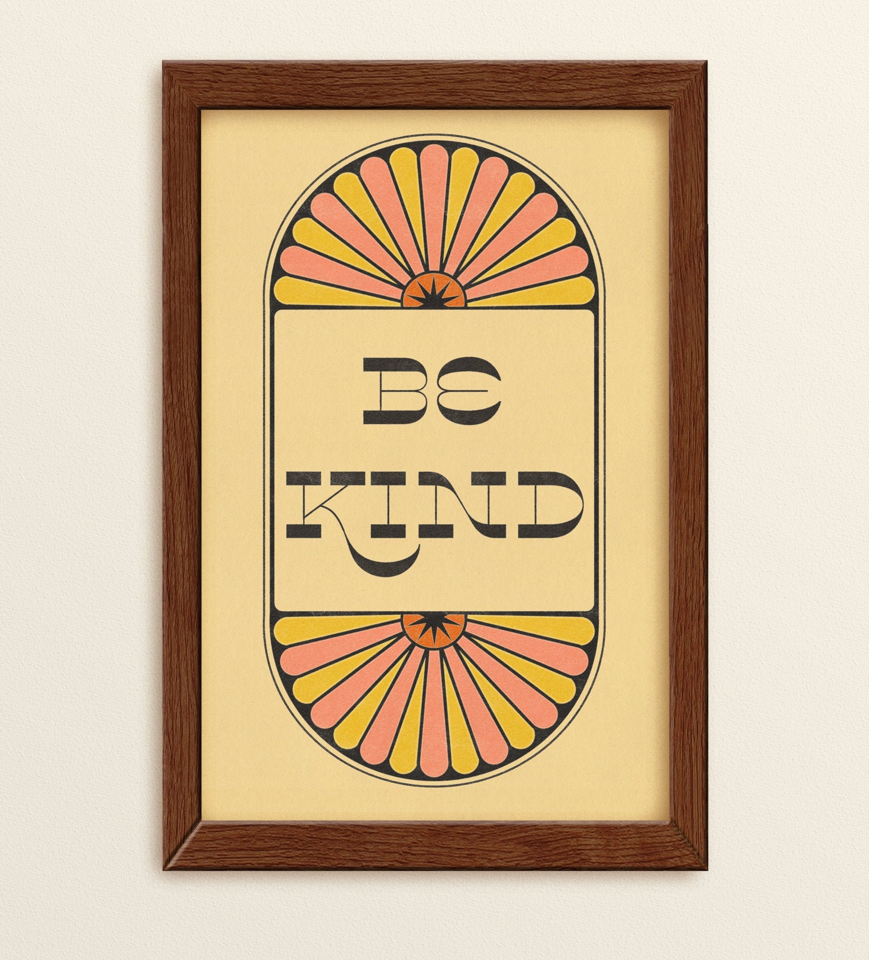 Be Kind Art Print Vintage Inspired Art Boho Art Print | Etsy