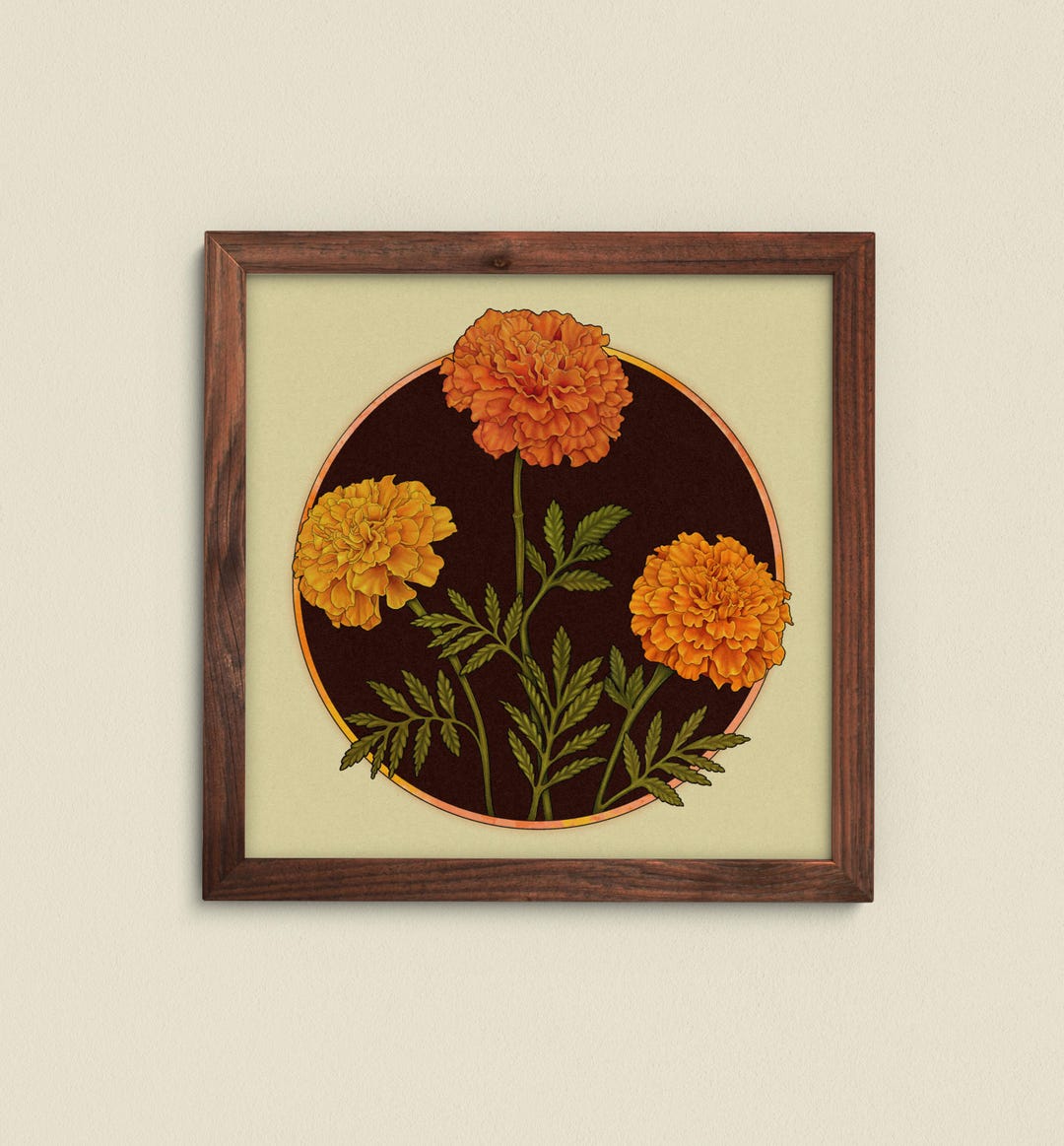 Marigolds ⋆ Art Print - Etsy