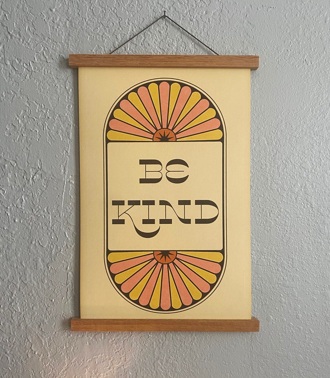 Be Kind Art Print Vintage Inspired Art Boho Art Print | Etsy