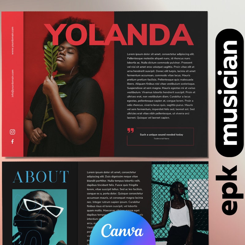 Dj Press Kit Template - Etsy