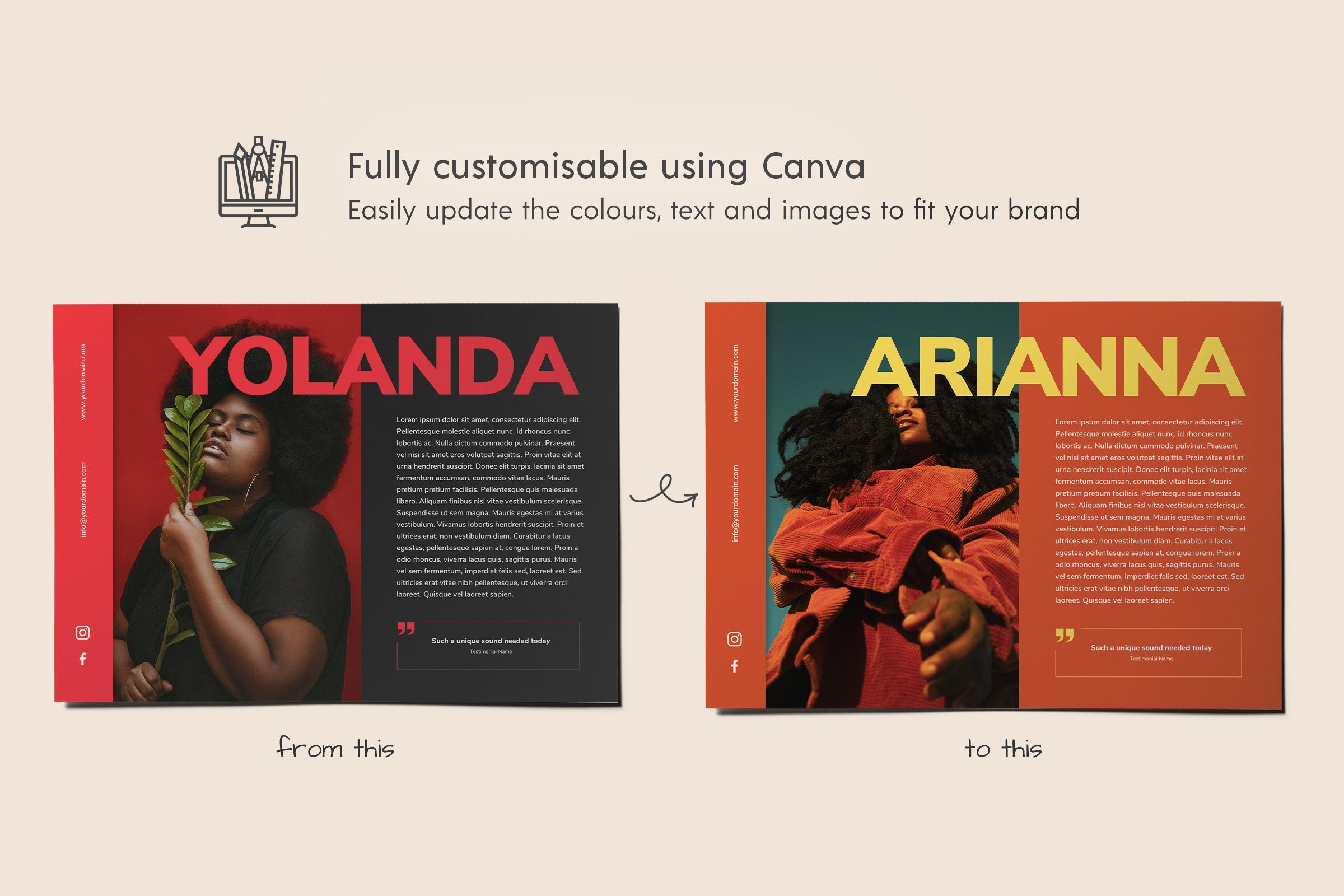 3-page Band Press Kit Media Kit Template for Musicians - Etsy Canada