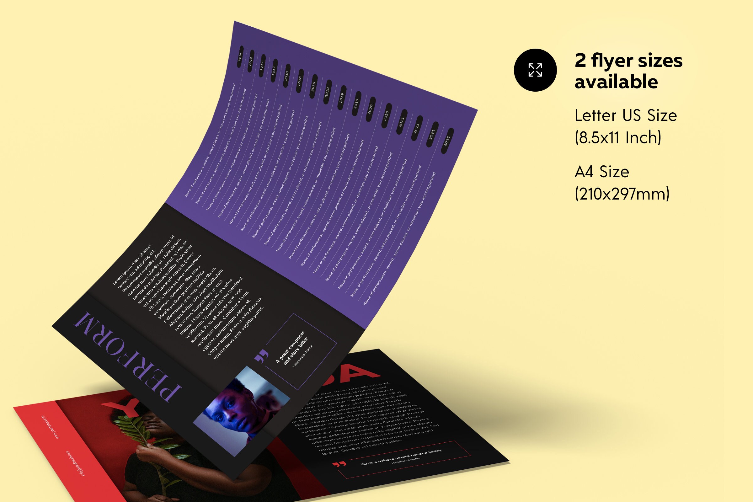 3-page Band Press Kit Media Kit Template for Musicians Press Kit for ...