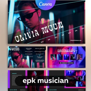 9-page Band Press Kit | Media Kit Template for Musicians | Press Kit ...
