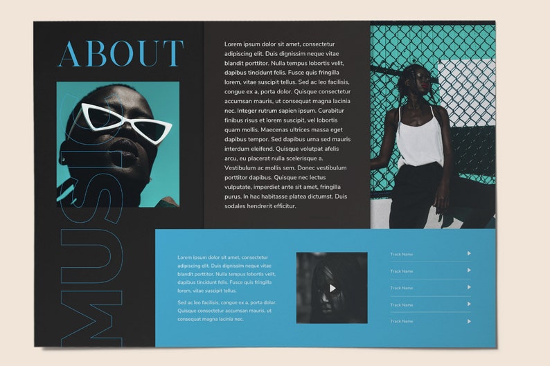 3-page Band Press Kit Media Kit Template for Musicians - Etsy Canada