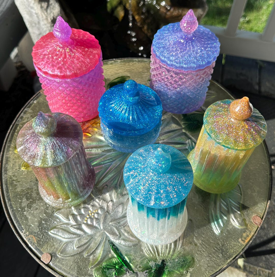 Resin Decorative Keepsake/jewelry Containers - Etsy