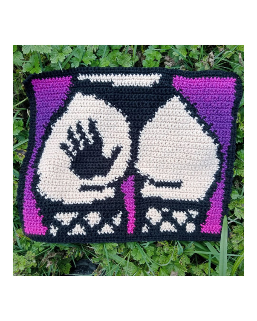 Cheeky Peach Tapestry Crochet Pattern - Booty Silhouette - Etsy