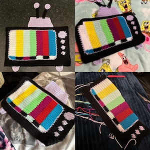 No Signal Tv Tapestry Crochet Pattern - Etsy