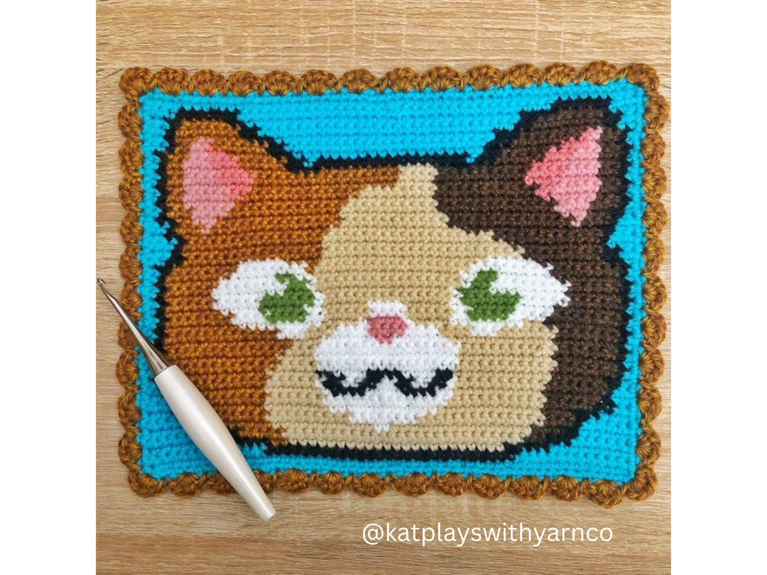 PATCHES the Cat Crochet Tapestry Pattern - Etsy