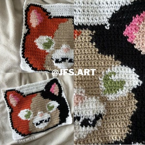 PATCHES the Cat Crochet Tapestry Pattern - Etsy