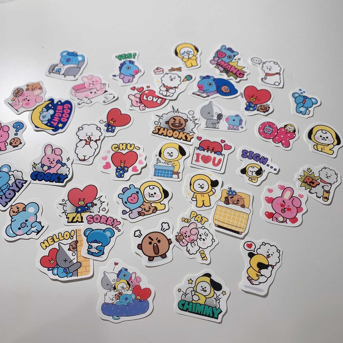 BTS Pack Sticker Pack Cartoon Cute for Bullet Journal | Etsy