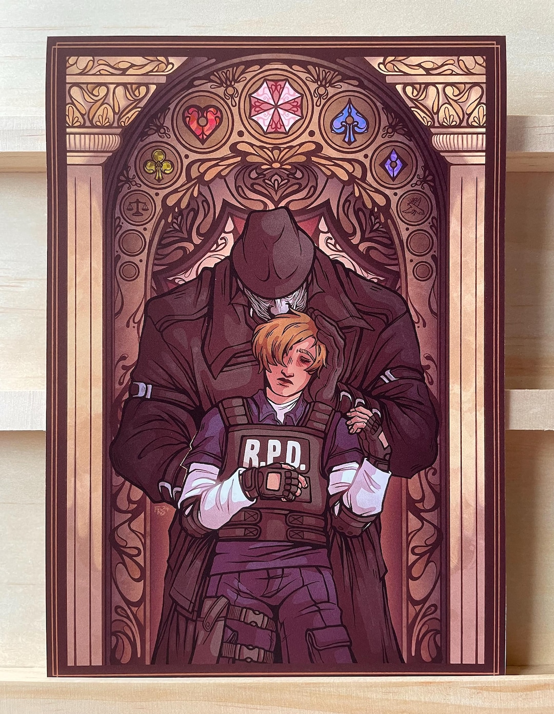 HUMANS Xleon Resident Evil 2 Remake A5 Matte Print - Etsy