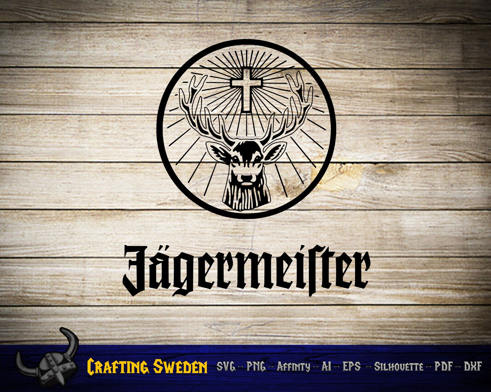 Jaegermeister for Cutting & SVG AI PNG and Silhouette | Etsy