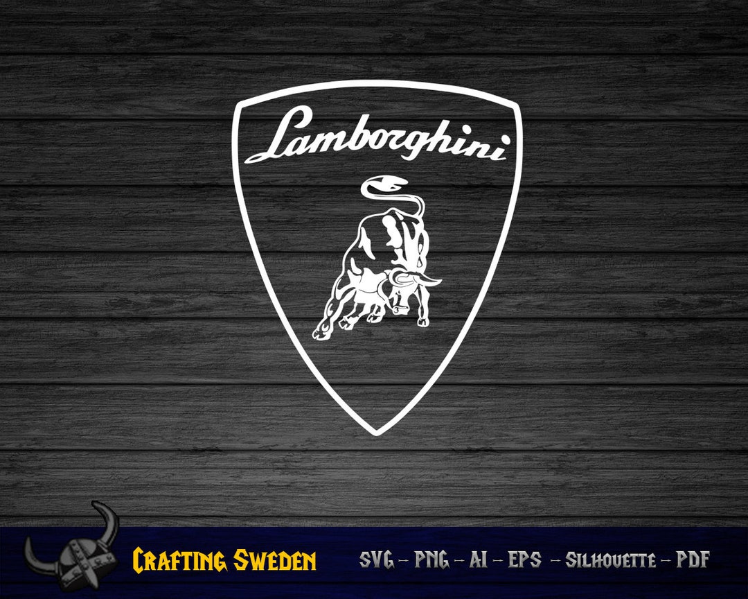 Lamborghini Logo zum Schneiden SVG AI PNG und Silhouette - Etsy.de