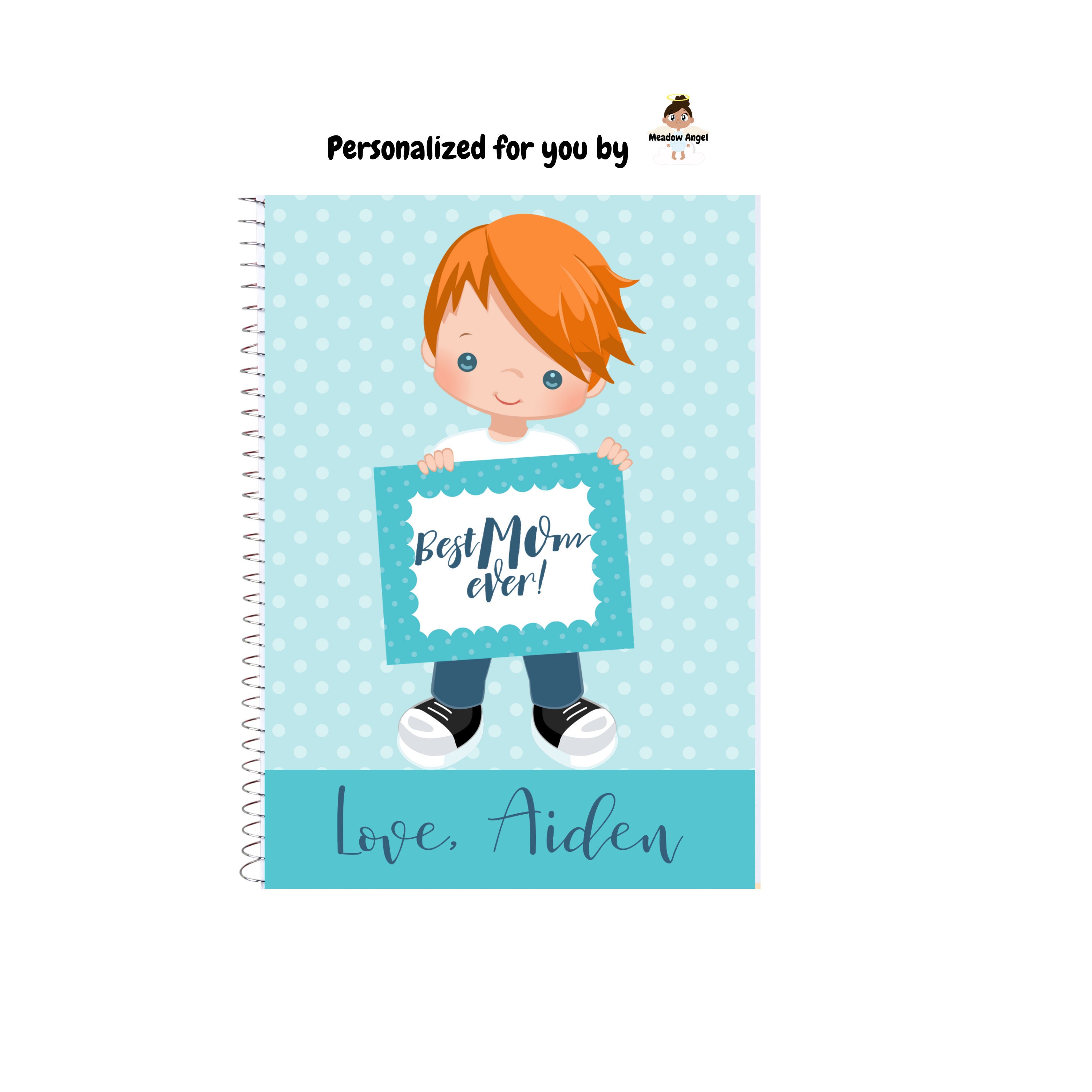 Office & School Supplies Home & Living A4 Personalized Custom Spiral ...