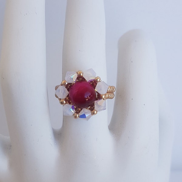 Fuchsia Ring - Etsy