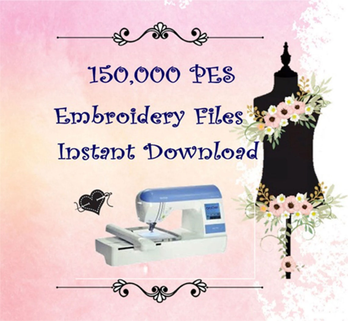 150K PES Machine Embroidery Designs Instant Access INCREDIBLE DEAL - Etsy
