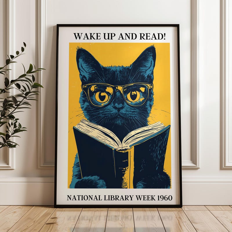 Library Week Poster - Etsy