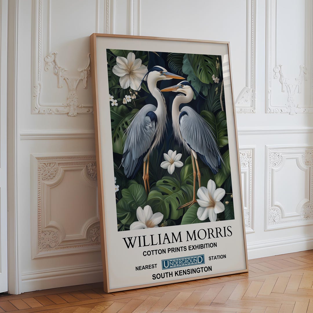 William Morris Heron Art Print - William Morris Art Print, William ...