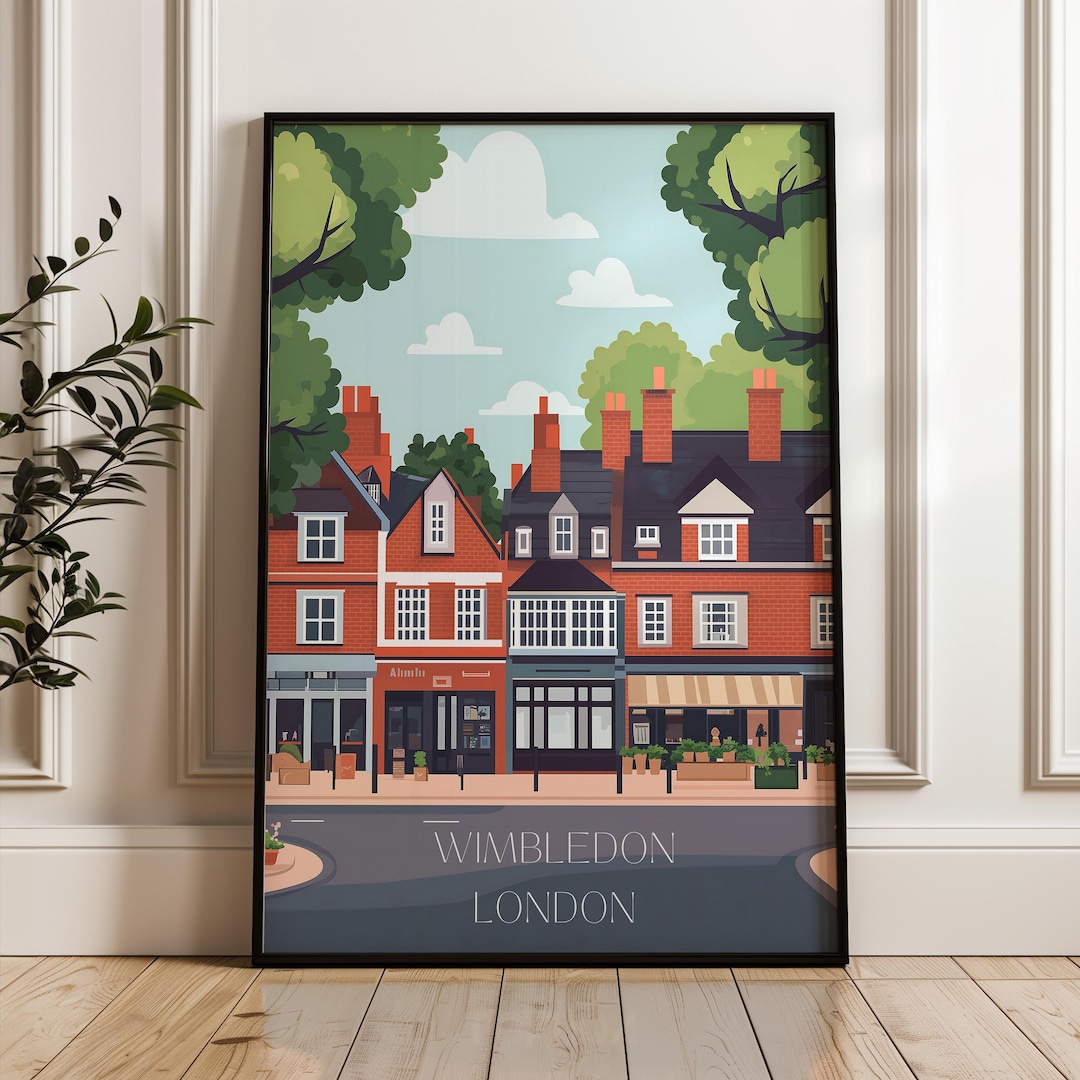 Wimbledon Art Print - Wimbledon London Print, Wimbledon Wall Art ...