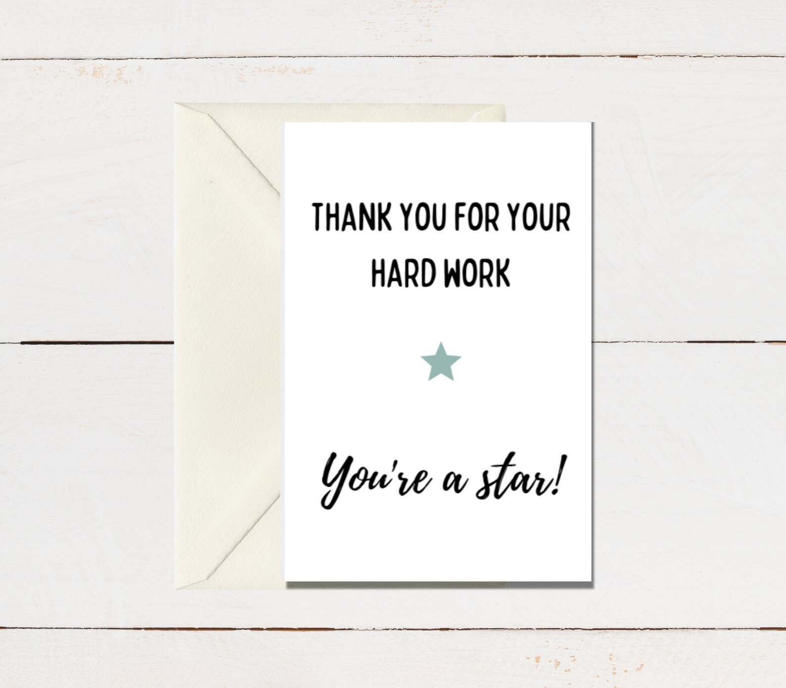 Thank You For Your Hard Work Card Employee Appreciation Etsy Canada