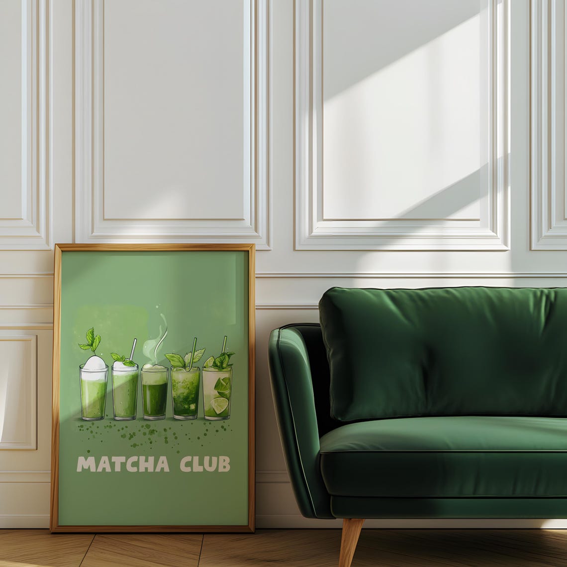 Matcha Club Art Print - Matcha Art Print, Matcha Tea Art Print, Matcha ...