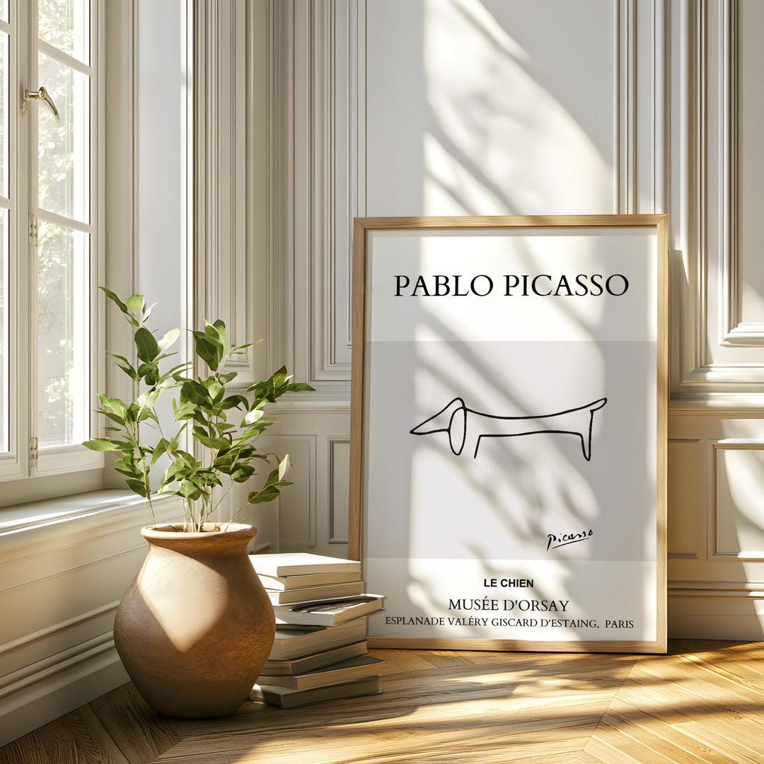Pablo Picasso Le Chien Art Print - the Dog, Sausage Dog Art Print ...