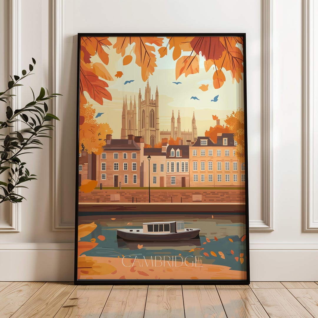 Cambridge Art Print - Cambridge Wall Art, Cambridge Prints, Cambridge ...