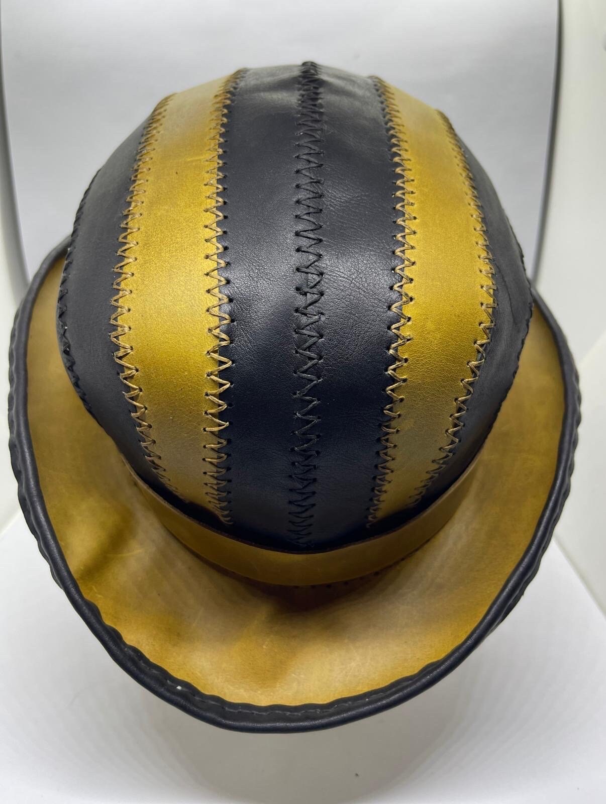 Handmade Leather Bowler Hat - Etsy