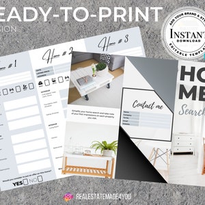 Real Estate Home Search Brochure, Trifold Template, Real Buyer's ...