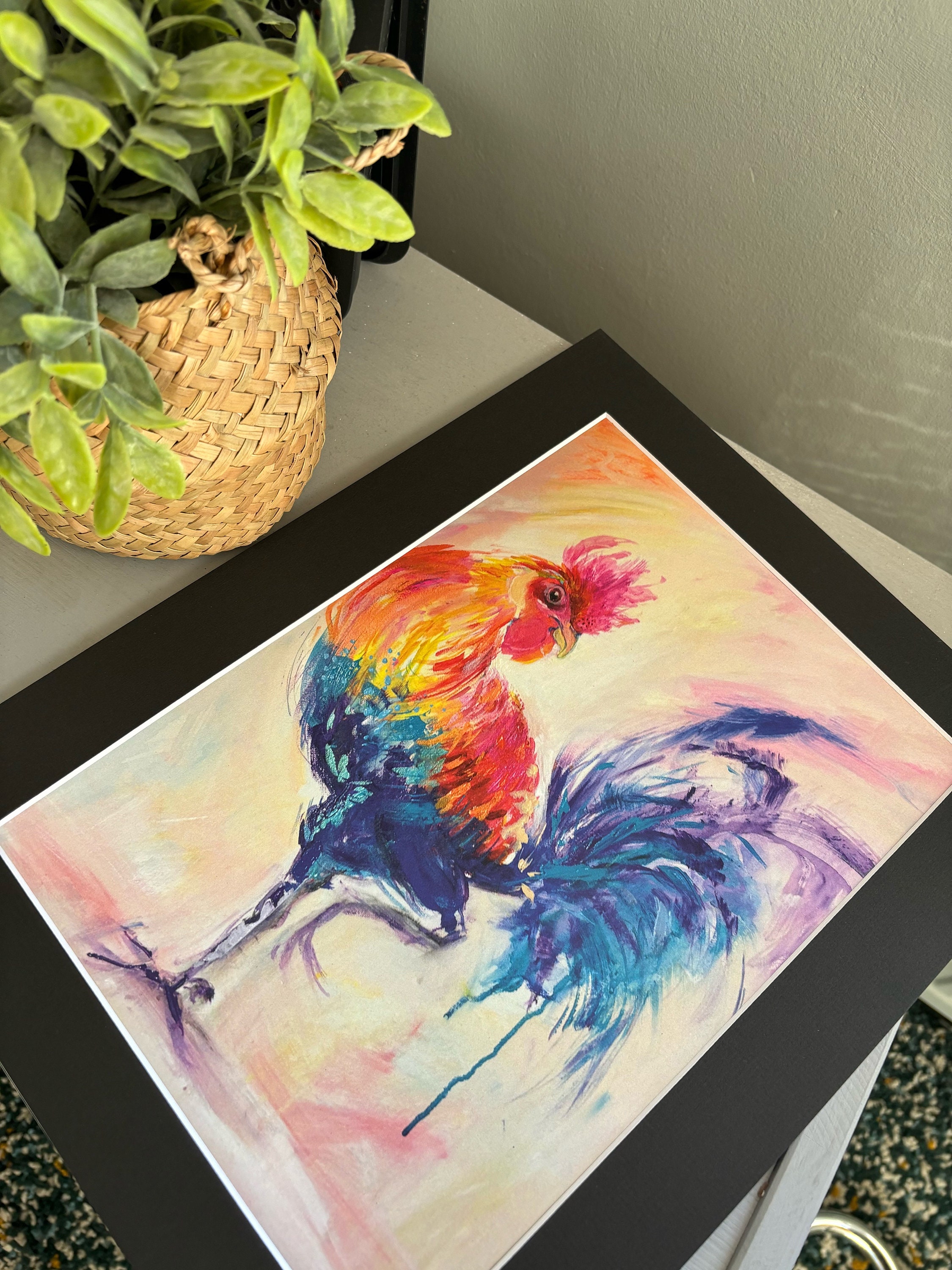 Cockerel Print of an Original Painting - Etsy UK