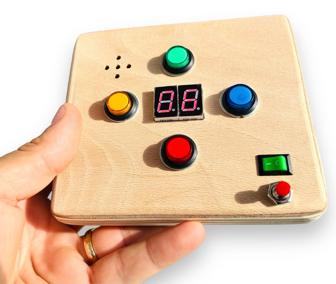 Handmade Wooden Simon Game | Montessori Memory Toy, Natural Wood ...