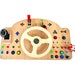 Wooden Car Simulator Busy Board: Toddler Montessori Steering Wheel Toy ...