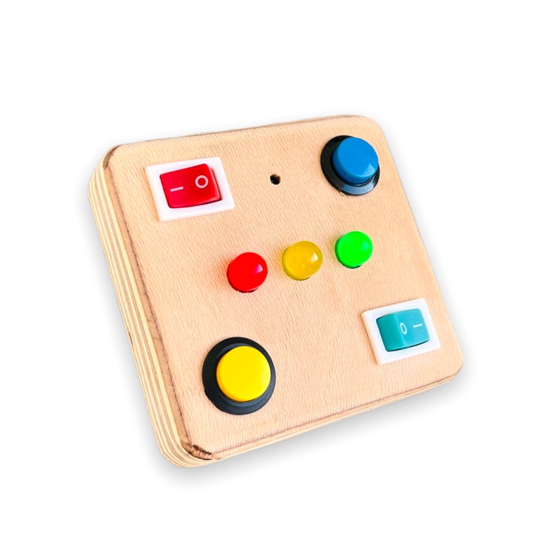 Small Handmade Travel Busy Board for Toddler Fidget Board - Etsy