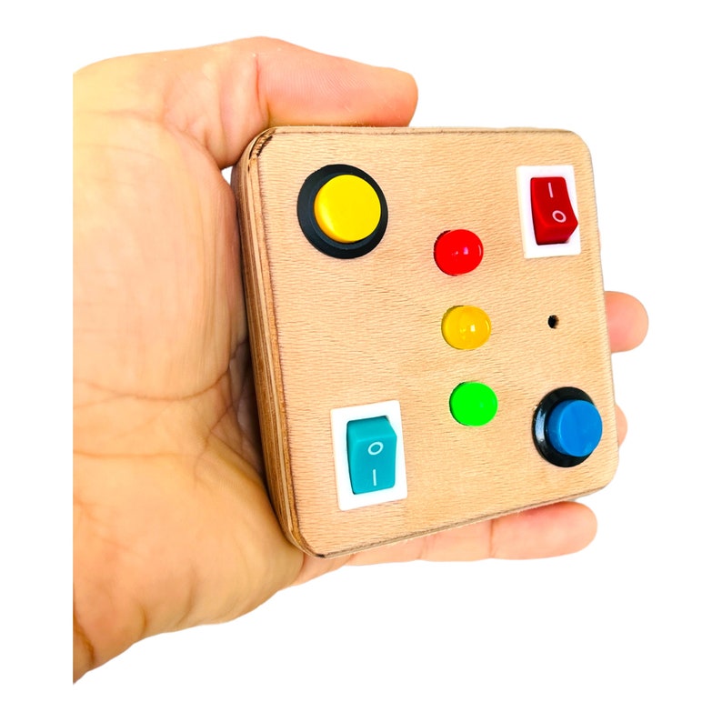 Small Handmade Travel Busy Board for Toddler Fidget Board - Etsy