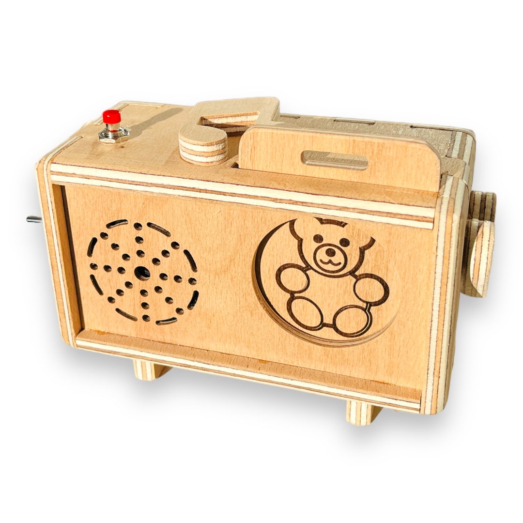 Handmade Wooden Music Player Montessori Toy With Collectable Tapes ...