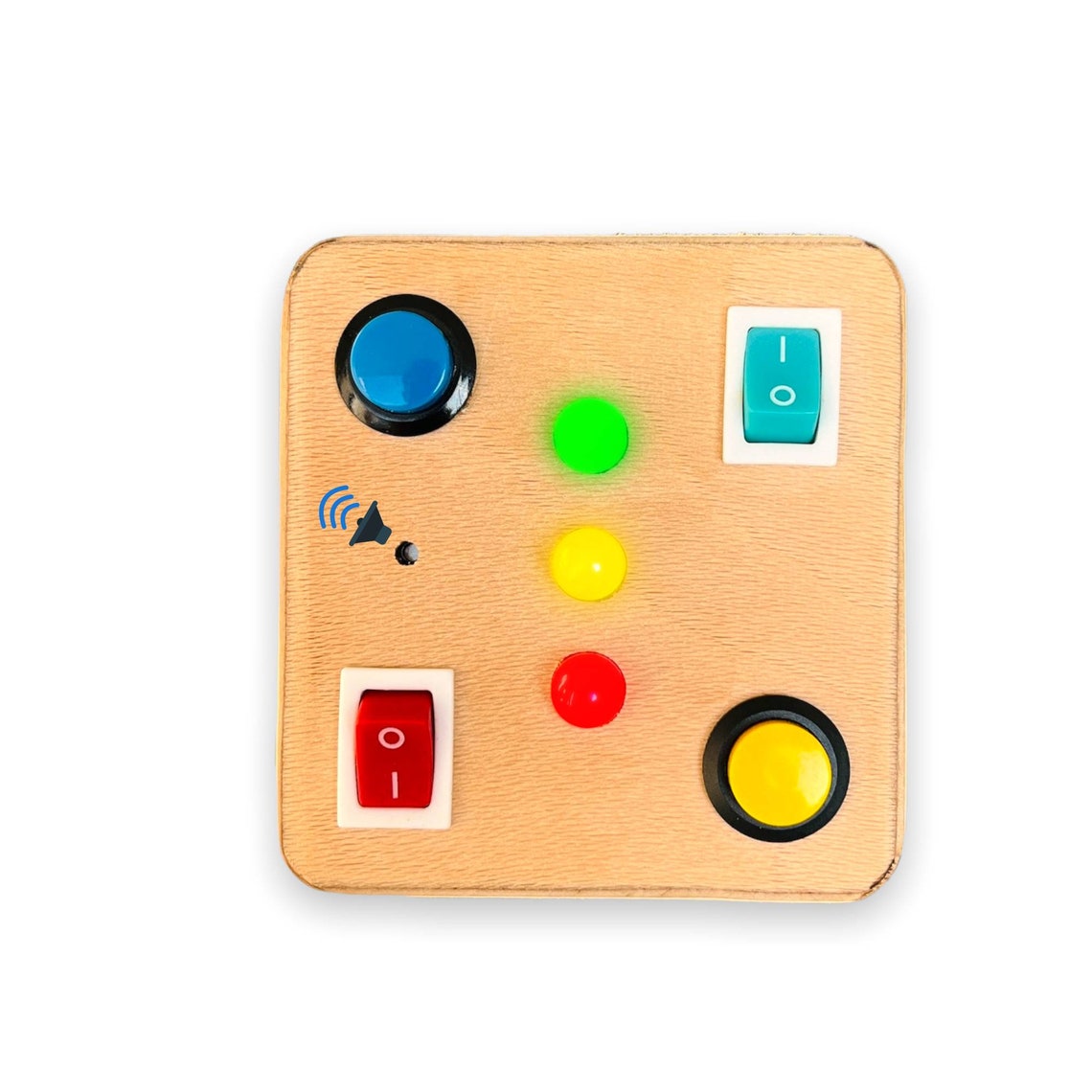 Small Handmade Travel Busy Board for Toddler Fidget Board LED - Etsy