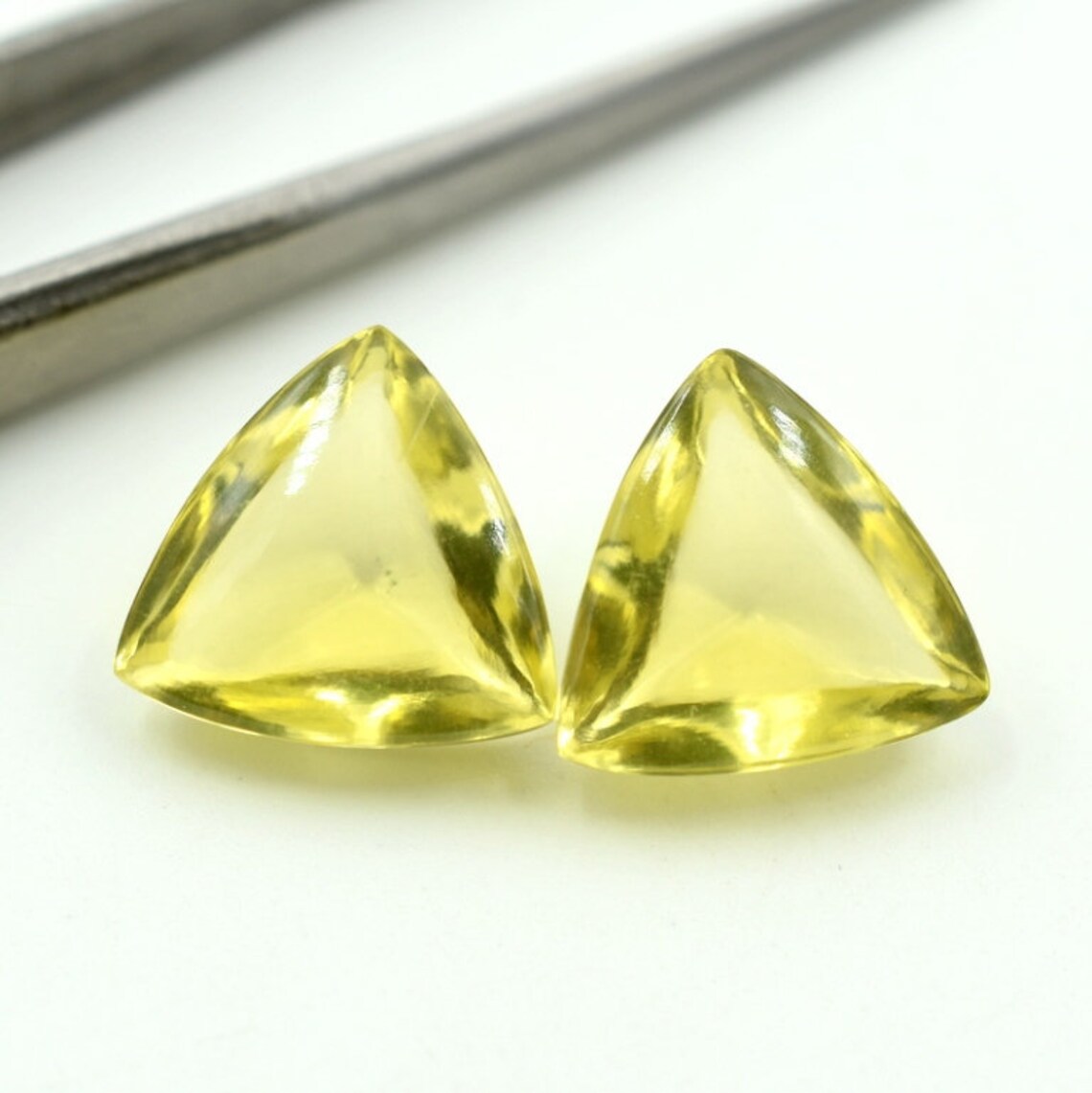 Natural Lemon Sugarloaf Gemstone 2piece pair Top Quality For | Etsy